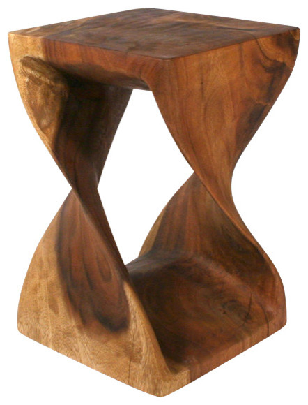 Wooden Twist Table - Rustic - Side Tables And End Tables - by Strata ...