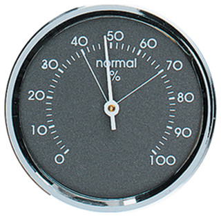 Analog Hygrometer With Gray Scale - Modern - Decorative Thermometers ...