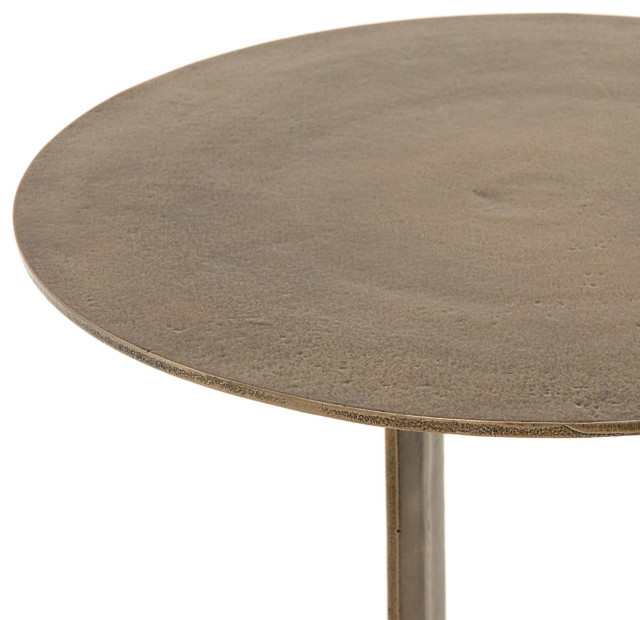 Douglas Aged Bronze End Table - Transitional - Side Tables And End ...