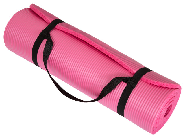 Wakeman Fitness Extra Thick Yoga Exercise Mat, Pink - Contemporary ...