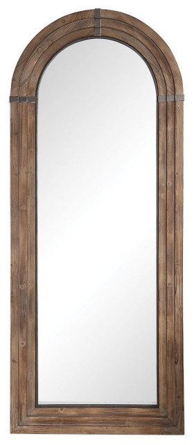 Uttermost Vasari Wooden Arch Mirror - Rustic - Wall Mirrors - by Hudson ...