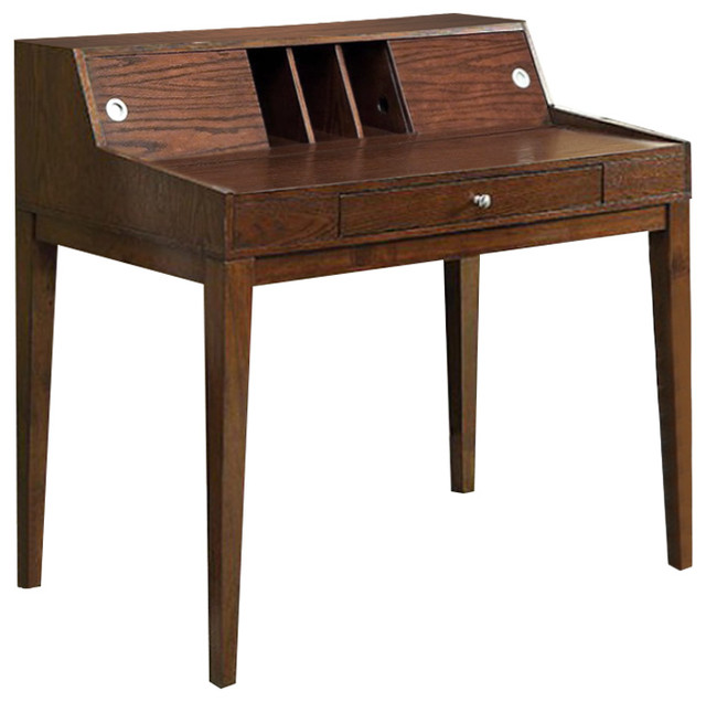 Veda Transitional Style Writing Desk - Transitional - Desks And Hutches ...