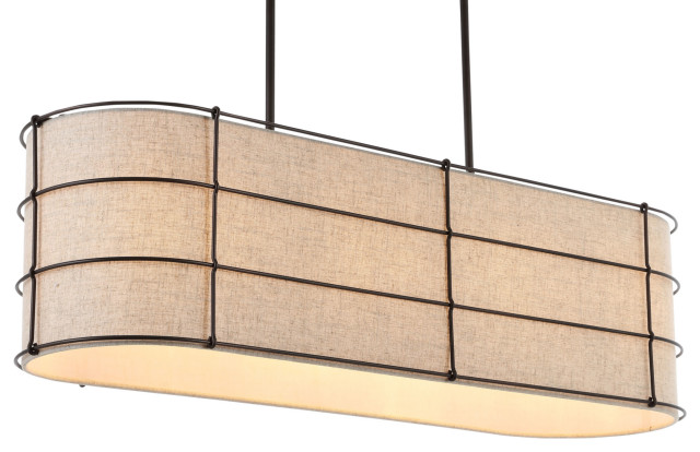 JONATHAN Y Lighting JYL1319 Chadwick 4 Light 42"W LED Linear ...