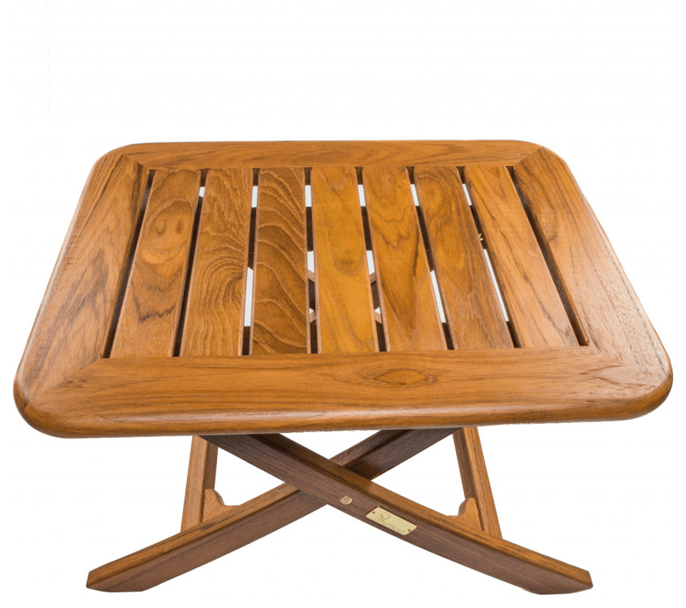 18" Brown Solid Wood Rectangular End Table - Transitional - Side Tables ...