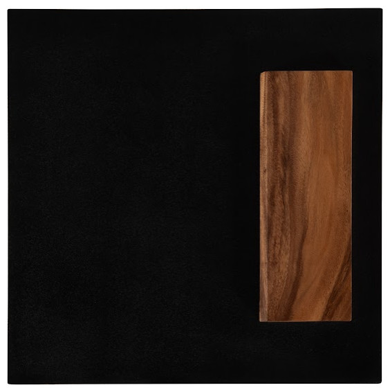 Slant Side Table, Natural/Black, 24x24x20"h - Industrial - Side Tables ...