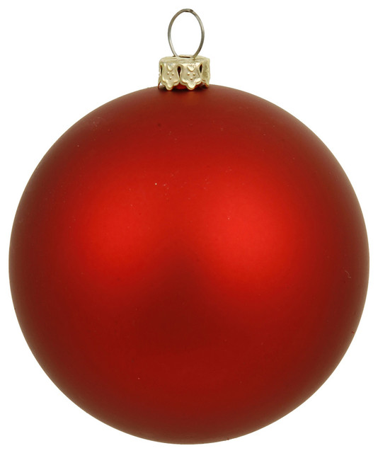 Vickerman 4" Matte Ball UV Drilled, 4" - Contemporary - Christmas ...