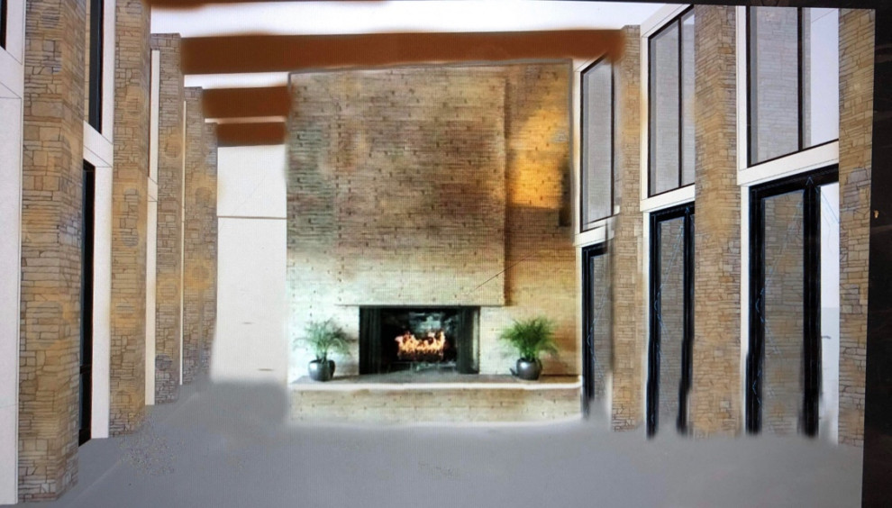 Interior lighting on stone pillars? HELP? Mood lighting. | Houzz Forum
