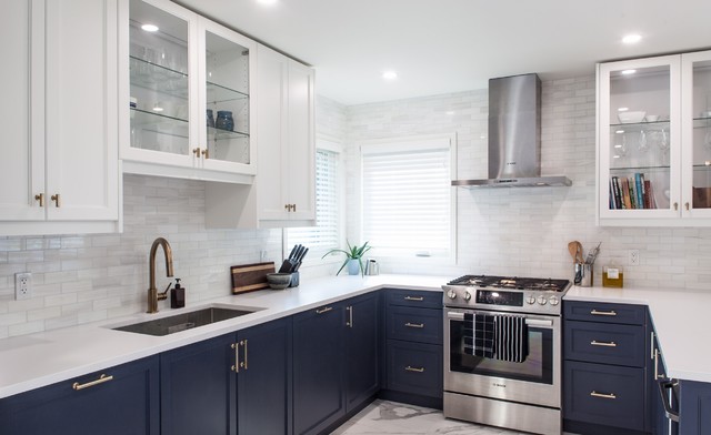 IKEA Retrofit Blue and White Canyon Doors - Modern - Kök - Toronto - av ...