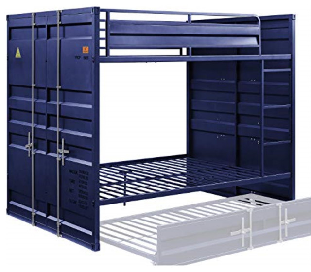 Ergode Full/Full Bunk Bed - Industrial - Bunk Beds - by VirVentures | Houzz