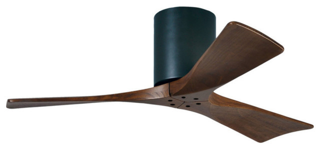 Irene 3 Blade Paddle Ceiling Fan With Walnut Tone Blades, 42 ...
