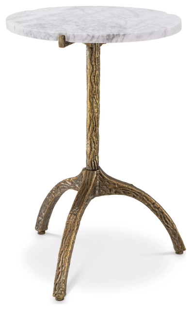 Marble Oval Side Table | Eichholtz Cortina - Contemporary - Side Tables ...