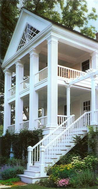 farm house transformed into a Greek Revival - Farmhouse - Porch - New York - by Scot Samuelson ...