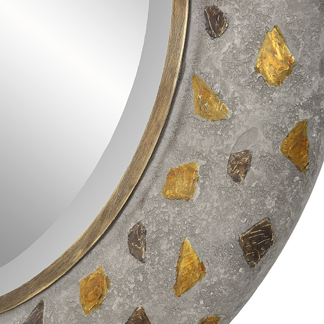 Copper Terrazzo Round Mirror - Contemporary - Wall Mirrors - by ...