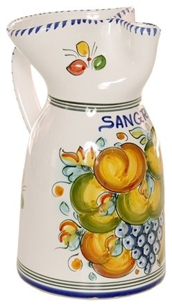HANDMADE IN SPAIN "Fruta Style Sangria Pitcher, 10" Tall ...
