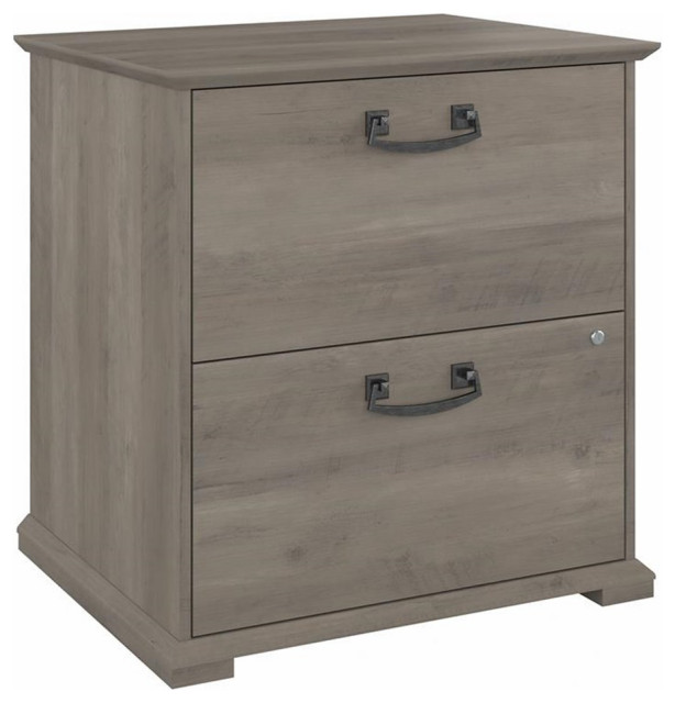 Homestead Farmhouse Lateral File Cabinet in Driftwood Gray - Engineered ...
