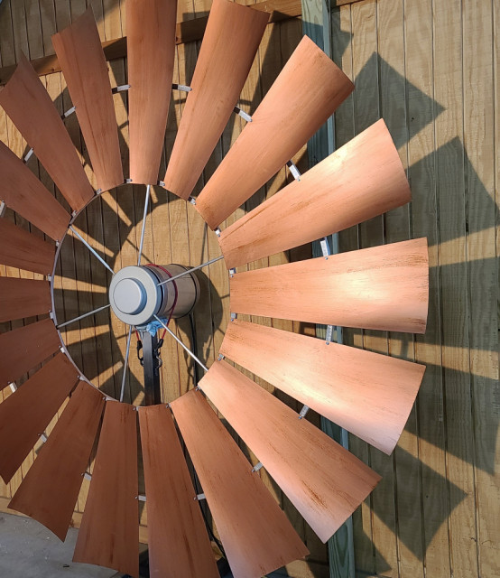 Rustic Rose Gold Windmill Ceiling Fan, The Patriot Fan, 52" - Farmhouse ...