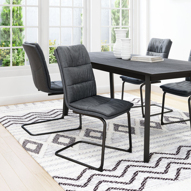 Sharon Dining Chair (set Of 2) Vintage Black - Transitional - Dining ...