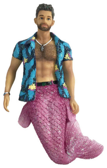 Beach Bim Bo Merman Christmas Holiday Ornament December Diamonds ...