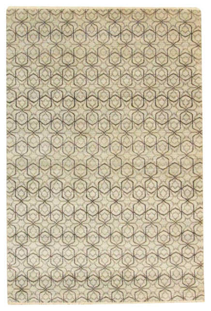 4'x6', Handmade Luxury Modern Rug, 4'x6' - Contemporary - Area Rugs ...