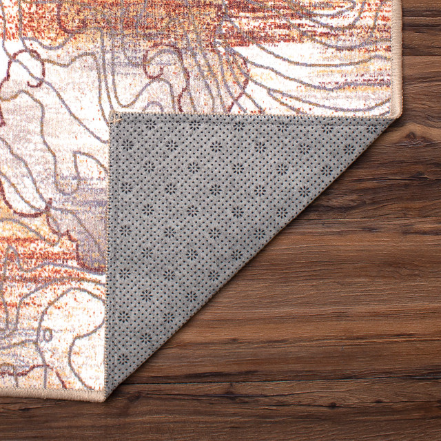 My Magic Carpet Vienna Abstract Natural Rug, 3'x5' - Contemporary ...