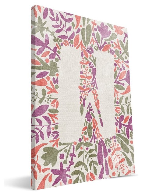 Monogram Collection "W" Canvas Print, 8"x12", 8"x12" - Contemporary ...