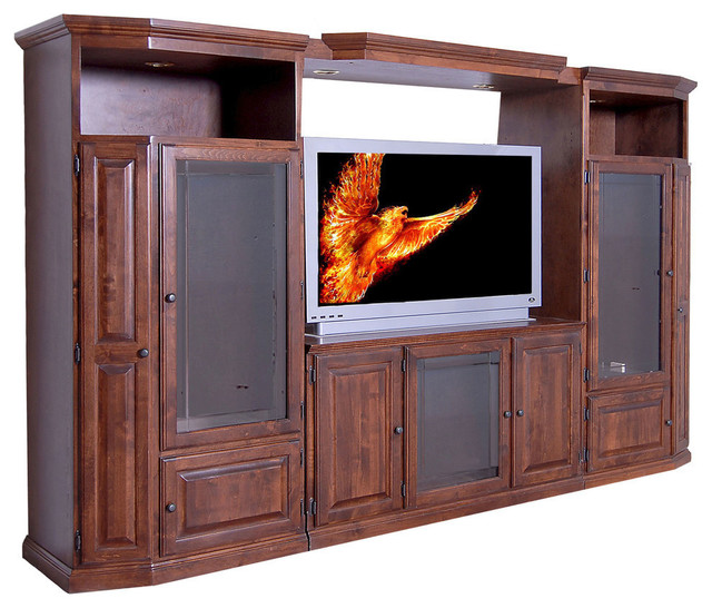 Traditional TV Stand With Media Storage, 56w - Traditional ...