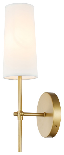 Elegant Lighting LD6004W5 Mel 1 Light 16" Tall Bathroom Sconce ...