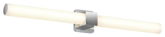 DALS Lighting LED Vanity Light, Square Glass, 5 CCT - Transitional ...