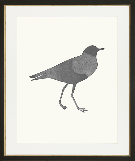 Monochromatic Birds Framed Art Print Set - Contemporary - Prints And ...