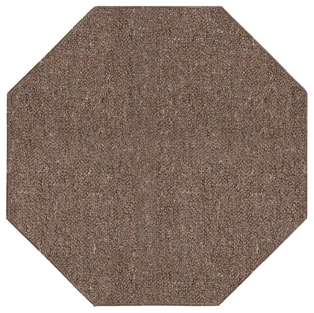 Broadway Collection Solid Color Indoor Outdoor Area Rugs, 10' Octagon ...