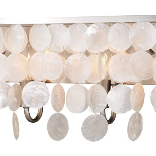 Elsa Capiz Shell 4L Vanity Satin Nickel - Beach Style - Bathroom Vanity ...