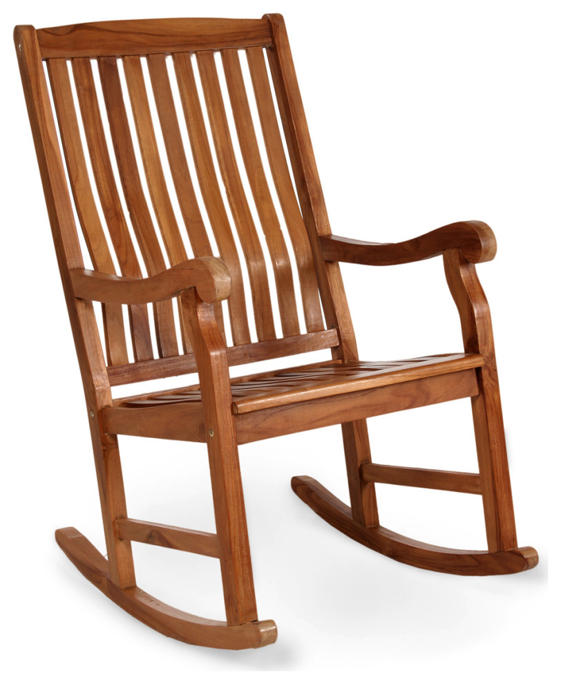 Teak Rocker Chair - Transitional - Outdoor Rocking Chairs - by Ami ...