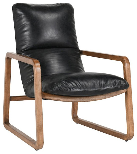 Scout Accent Chair Black by Kosas Home - Contemporary - Indoor Chaise ...