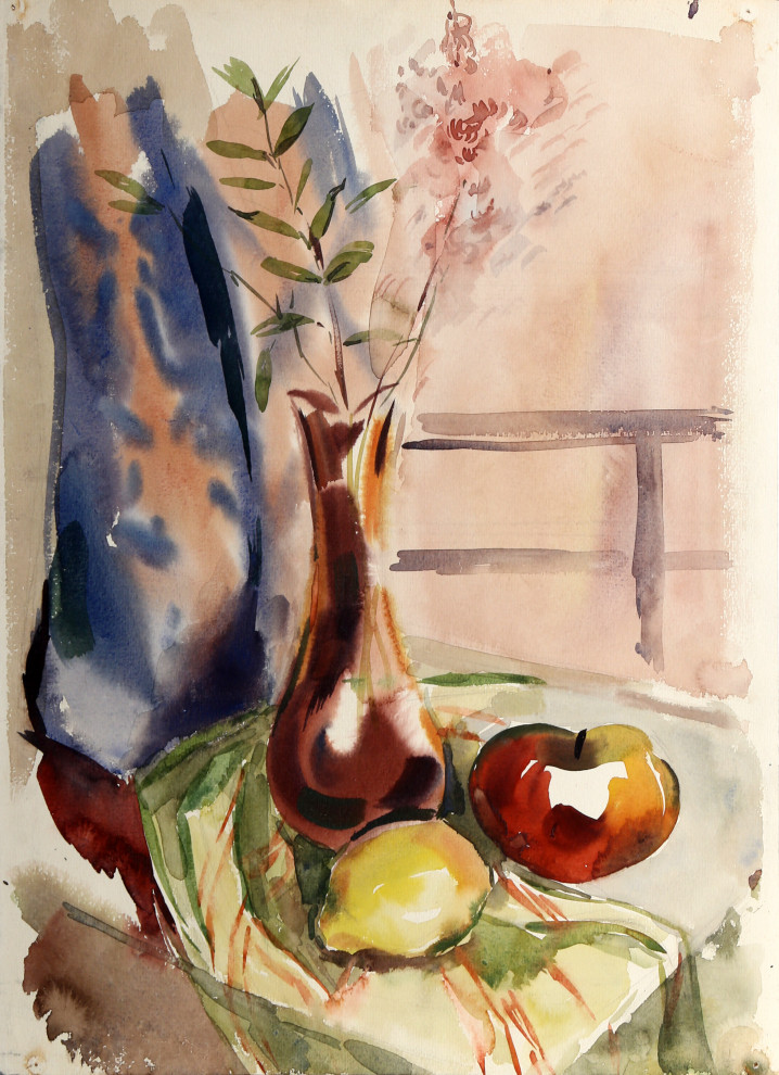 Fruit and Flowers, Erik Freyman, 23.5x15.5 - Contemporary - Paintings ...