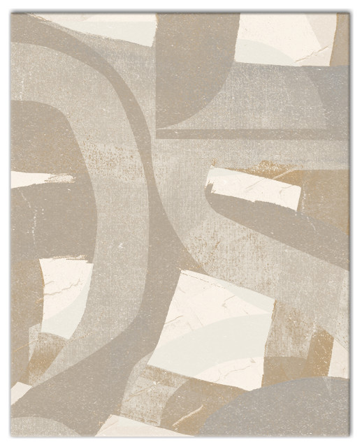 Abstract Layered Shapes 16x20 Canvas Wall Art, 16x20 - Contemporary ...