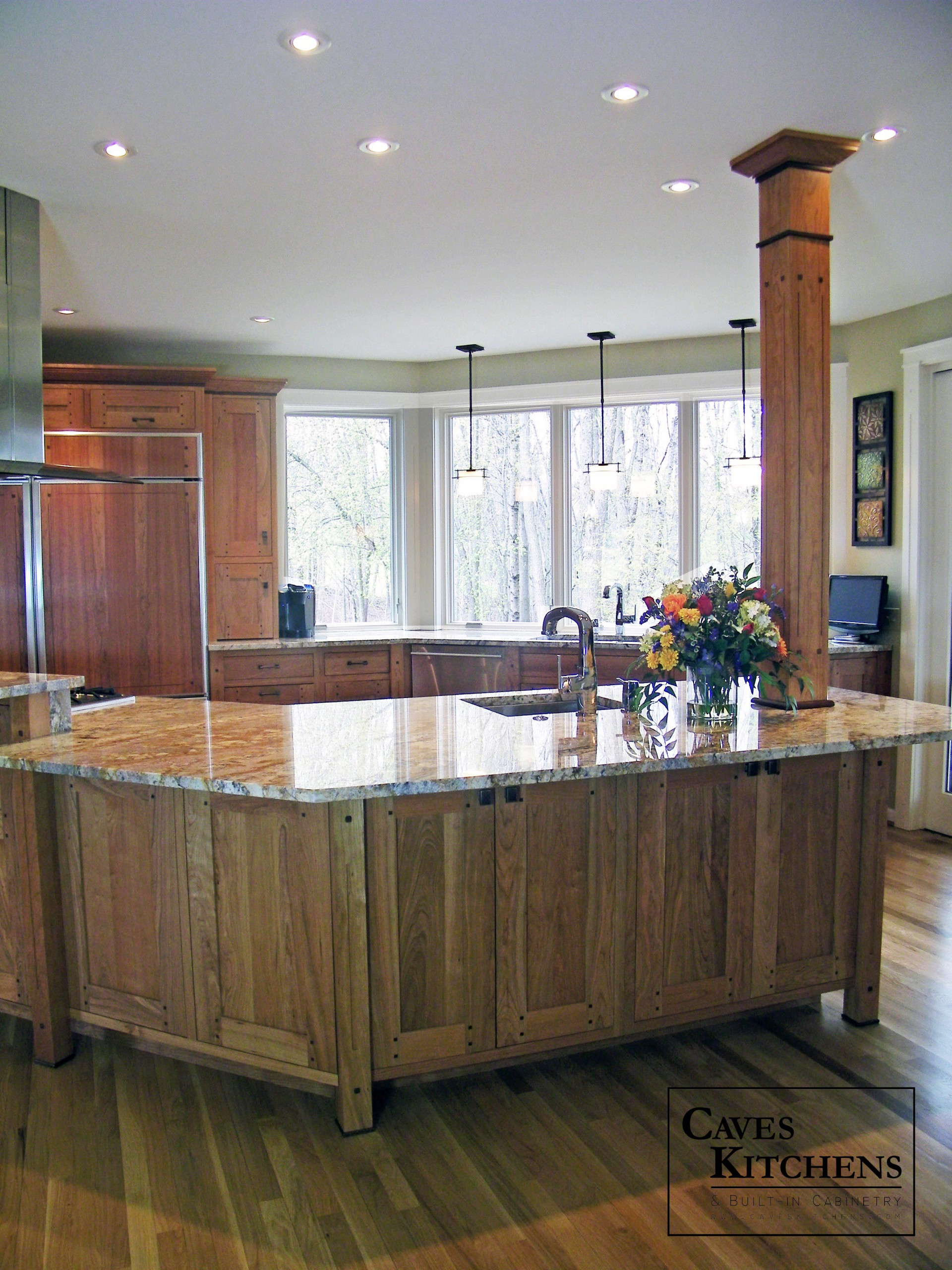 Support Beam Through Kitchen Island - The Best Picture Of Beam
