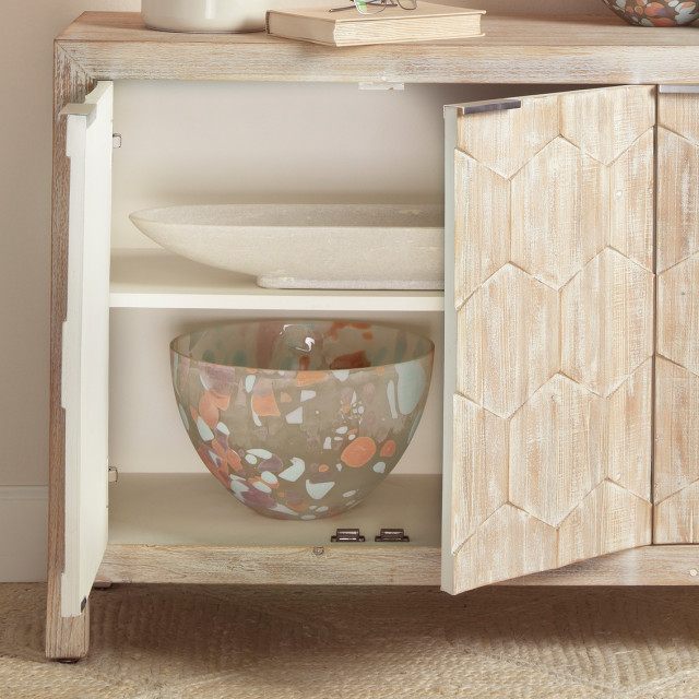 Gorgeous Pastel Modern 14" Art Glass Bowl Multi Color Aqua Pink ...