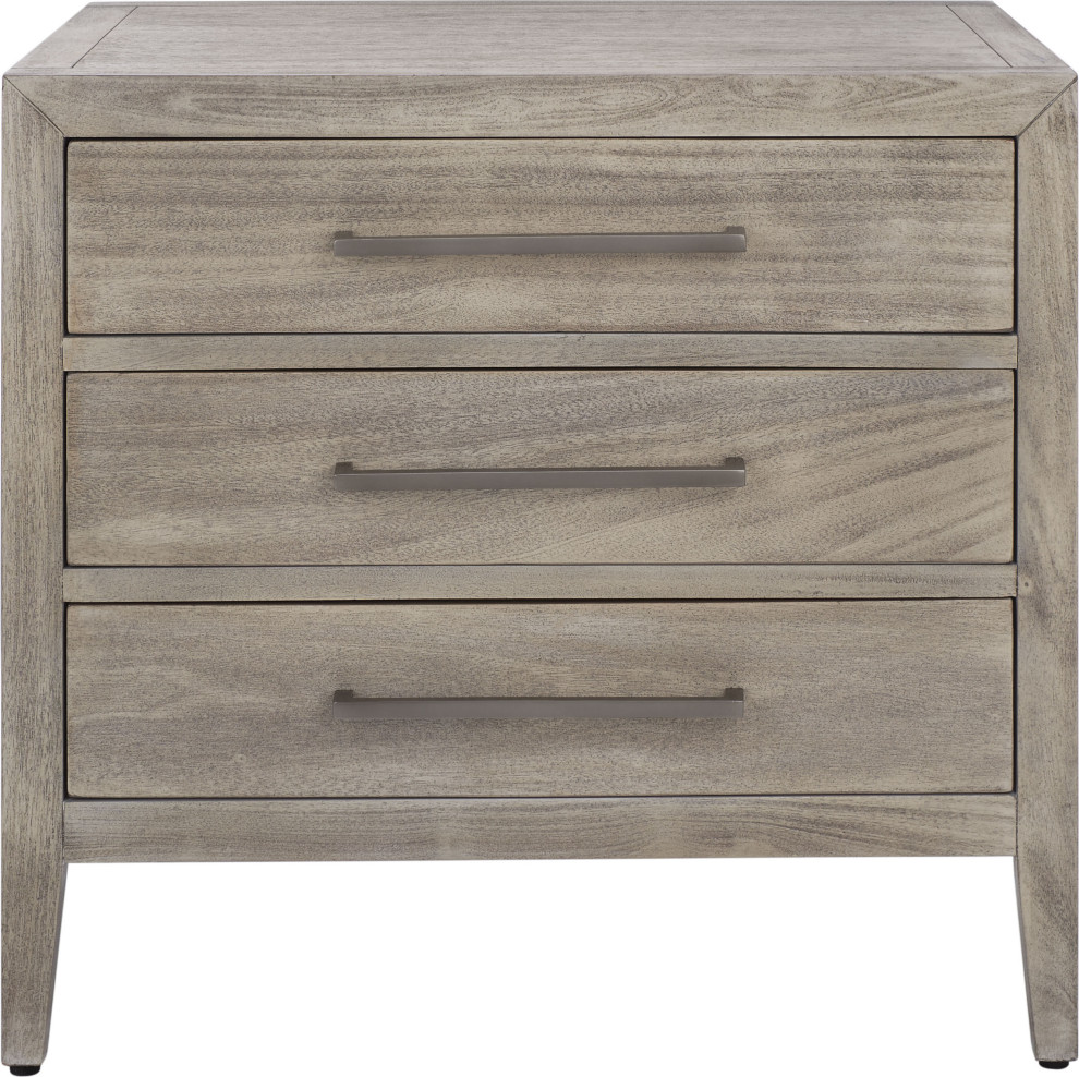 Safavieh Couture Ariella 3 Drawer Wood Nightstand - Transitional ...