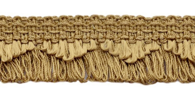 Scallop Loop Fringe, Style# 0138SCLF, Color# E16C, Golden Beige, 24 ...