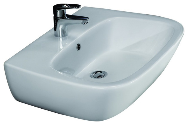 Elena 450 Wall-Hung Basin - Contemporary - Bathroom Sinks - by Basin ...