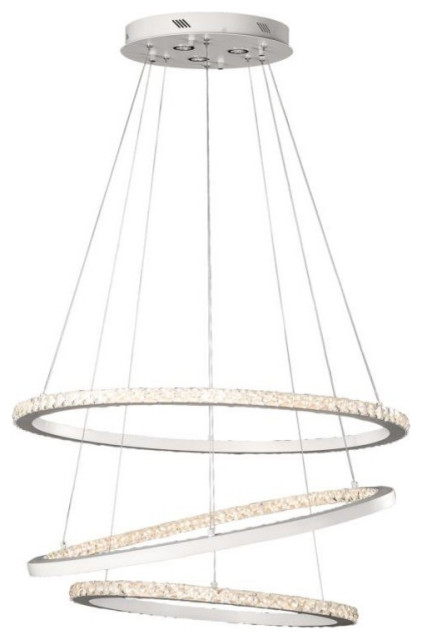 Elan Lighting 83405 Allos - 35.5" 4000K 6 LED Chandelier - Contemporary ...