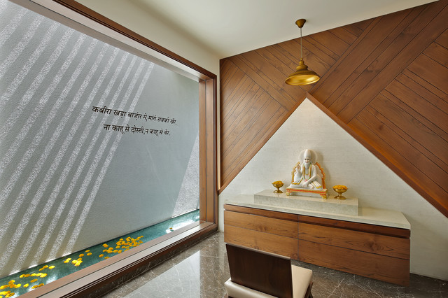 12 Striking Puja Room Wall & Ceiling Designs