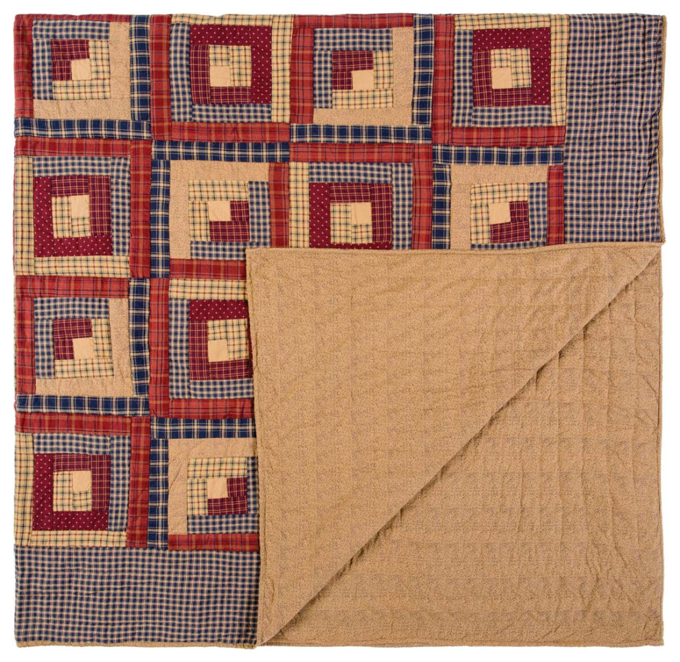 VHC Brand Millsboro 120"W X 105"L Luxury King Quilt 10330 - Farmhouse ...