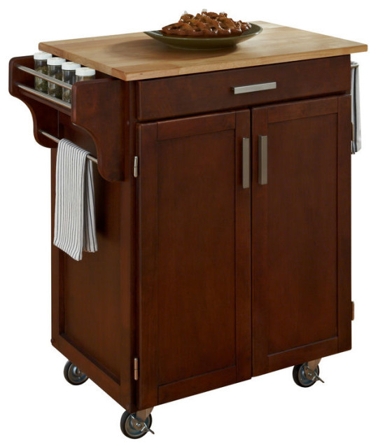 Cuisine Cart Kitchen Cart By Homestyles, 9001-0071 - Transitional ...