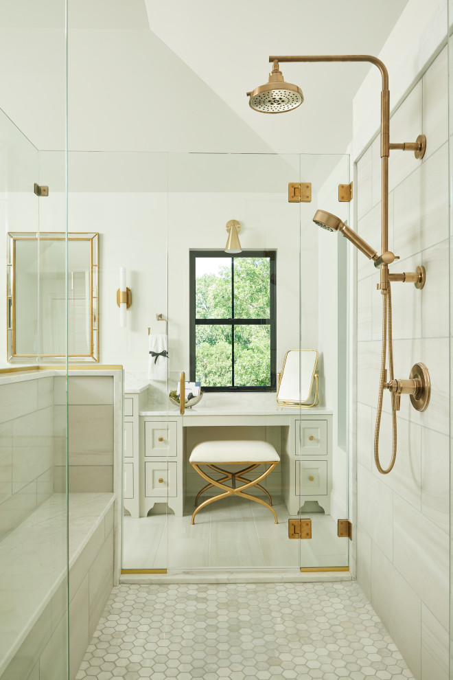 Dual Entry Shower - Transitional - Bathroom - Minneapolis - by Adriatic ...