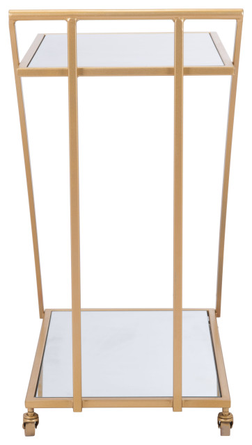Alto Bar Cart Mirror and Gold - Contemporary - Bar Carts - by Zuo Modern Contemporary | Houzz