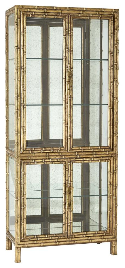 Bamboo Glass Vitrine - Asian - China Cabinets And Hutches - by Lighting ...