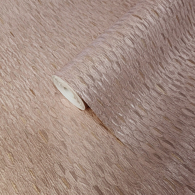 Modern Copper rose gold metallic fish scale tile pattern textured ...