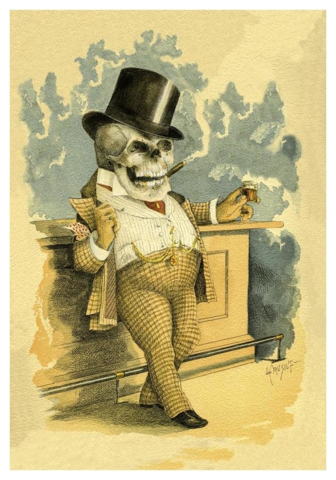 "Death at the Bar" Digital Paper Print by Frusius, 17"x24", 32"x46 ...