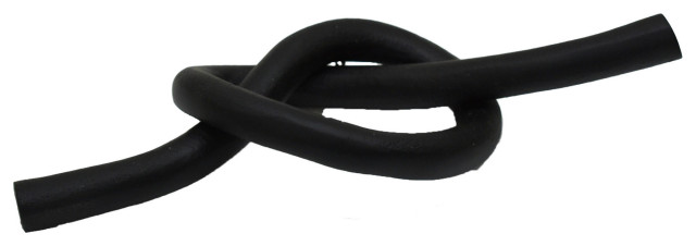 Metal,12", Single Knot Deco, Black - Contemporary - Decorative Objects ...